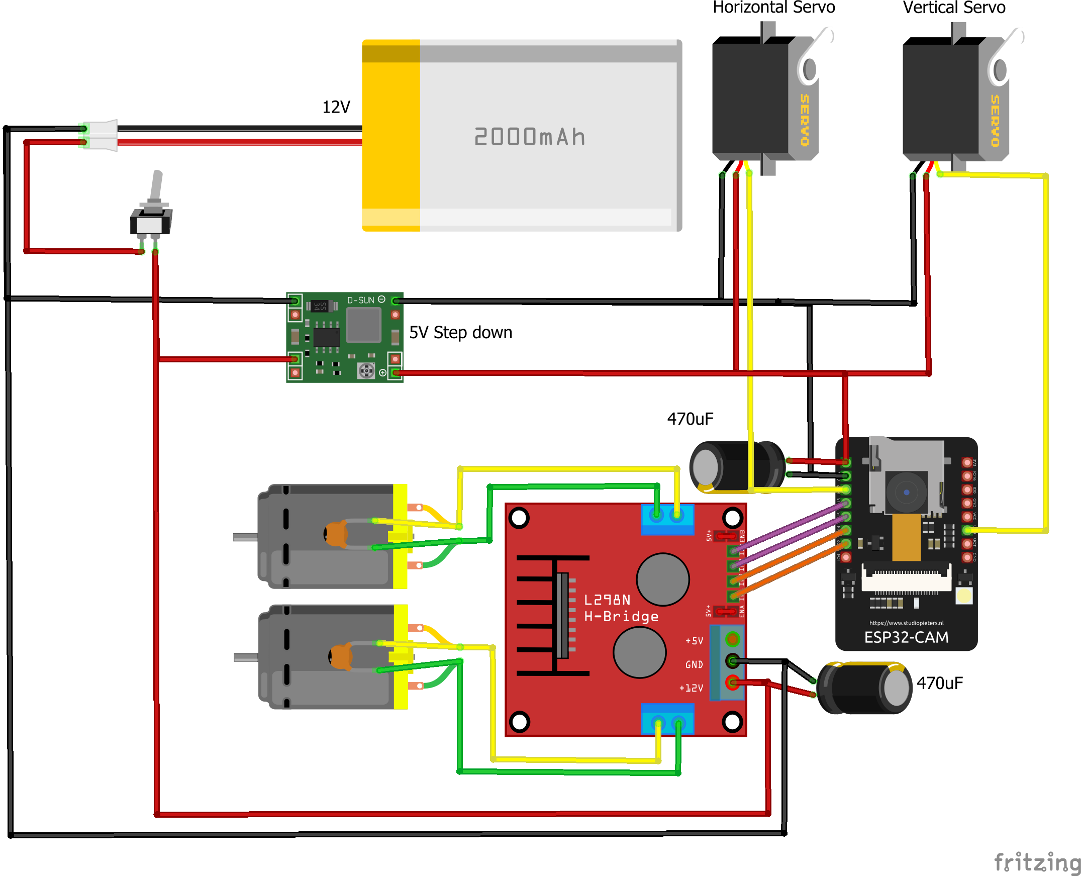 TP100 with 12V battery | esp-tank
